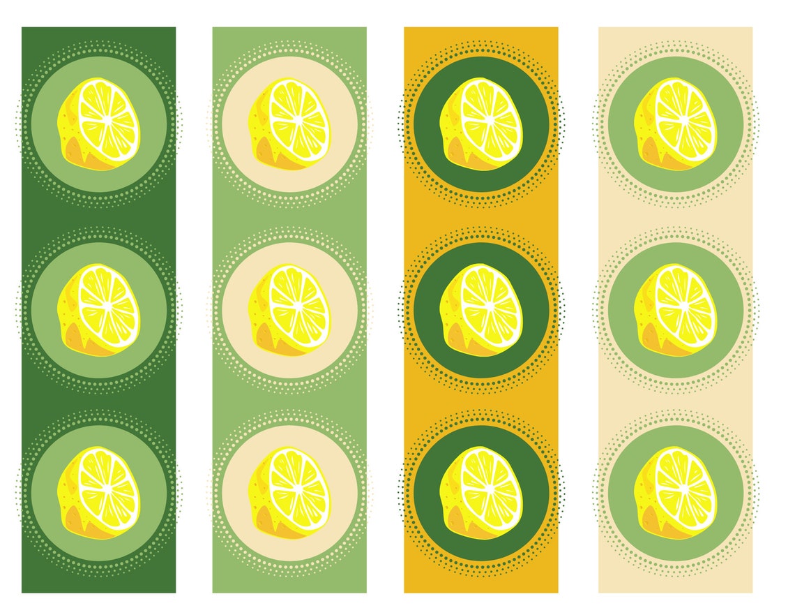 Printable Lemon Bookmarks - Lemon/ Printable/ Bookmark/ Spring/ Citrus ...
