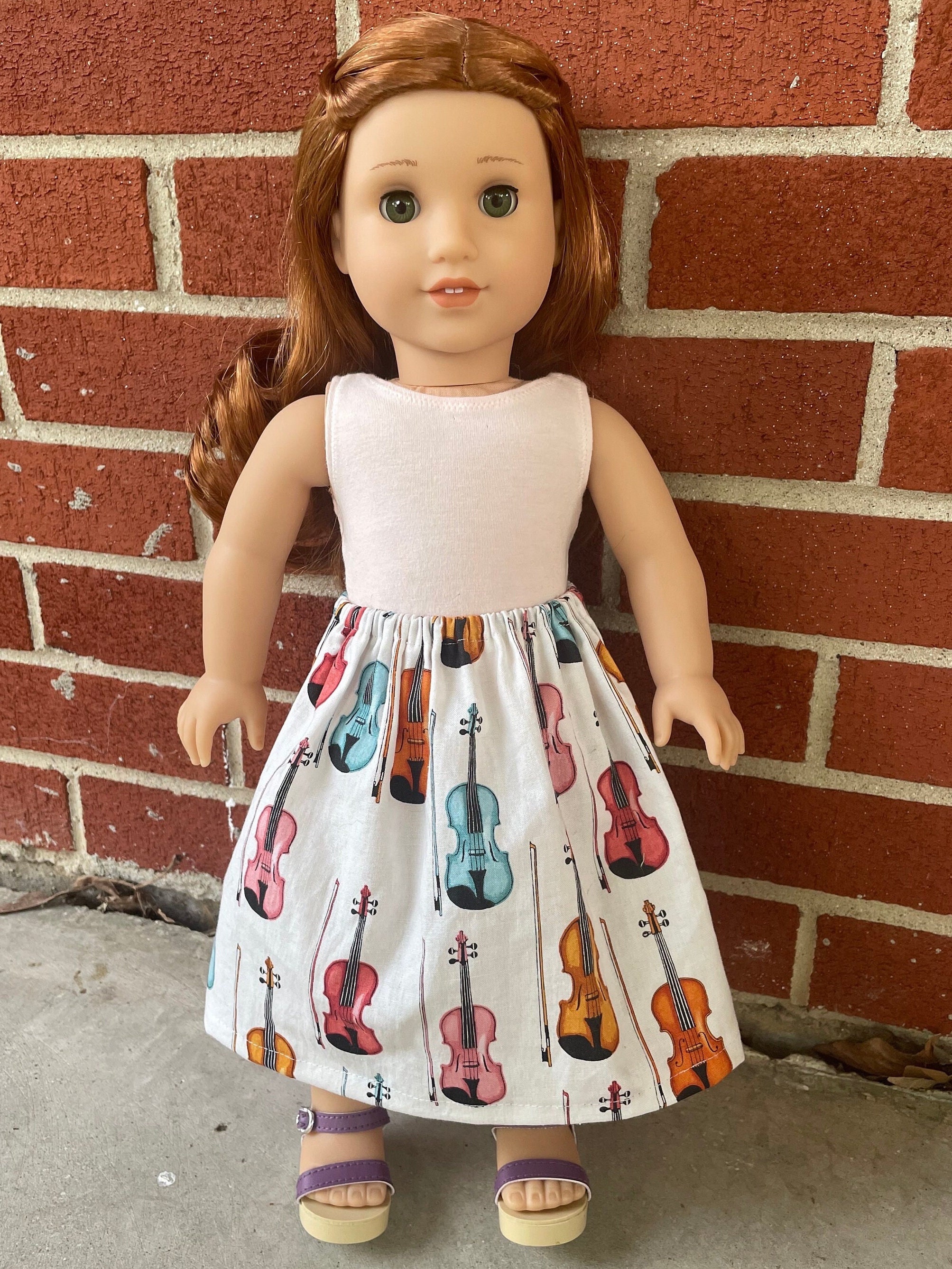 18” Doll Violin Clothing Music Skirt - Etsy