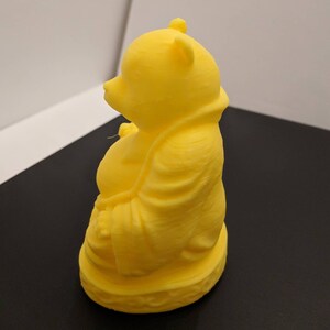 Yellow Winnie the Pooh Inspired Buddha, Winnie the Pooh Bear, Disney ...