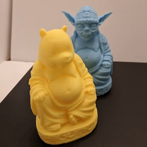 Yellow Winnie the Pooh Inspired Buddha, Winnie the Pooh Bear, Disney ...