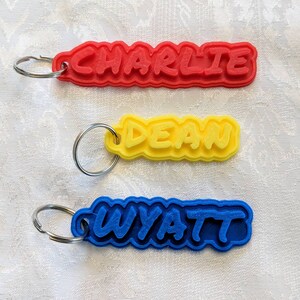 Personalized Keychain, 3D Printed to Your Custom Specifications ...