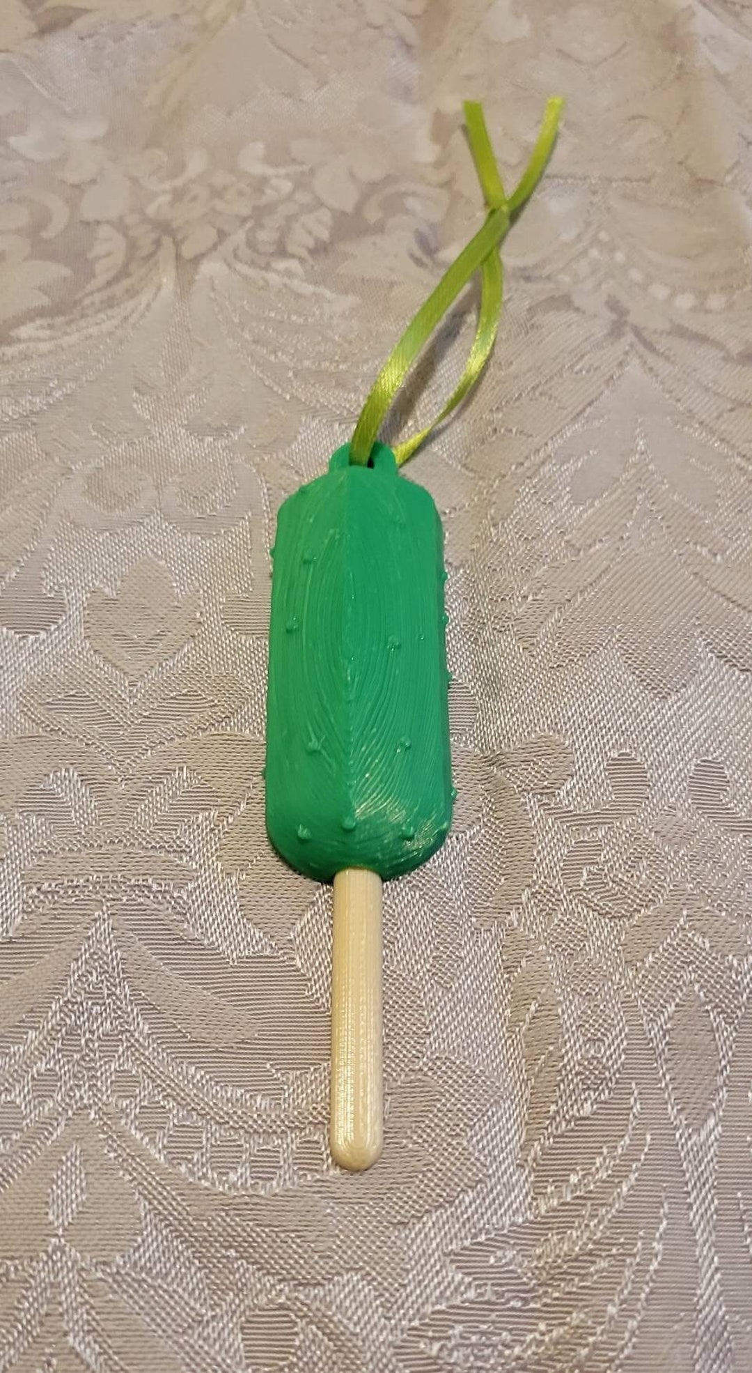 3D Printed Pickle on a Stick Ornament, Because EVERYTHING is Better on ...