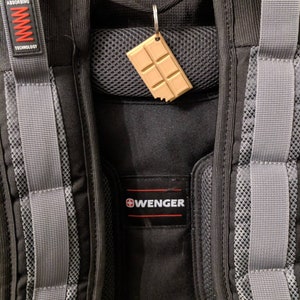 3D Printed Chocolate Bar Keychain, Ornament, Zipper Pull, Backpack Tag ...