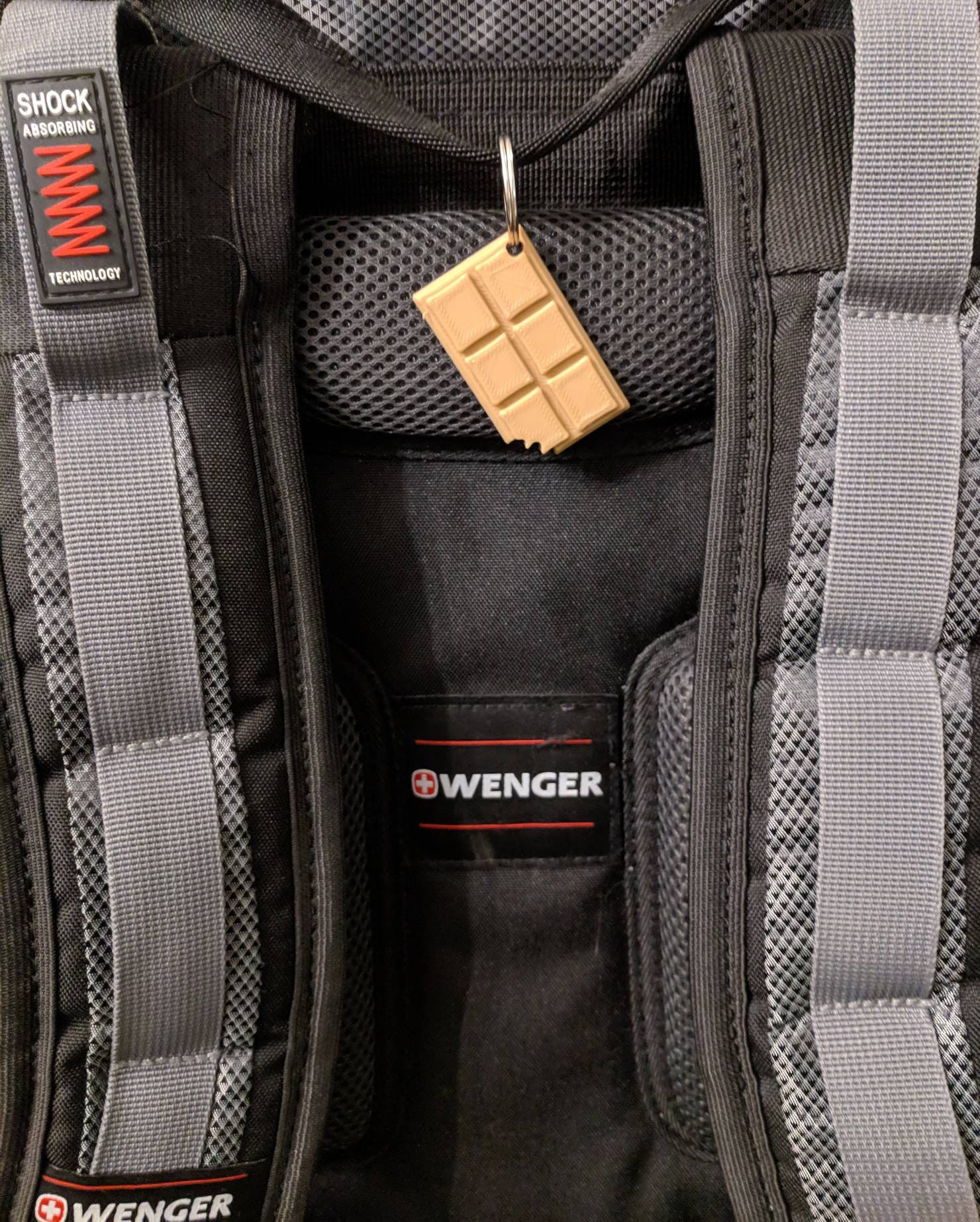 3D Printed Chocolate Bar Keychain, Ornament, Zipper Pull, Backpack Tag ...