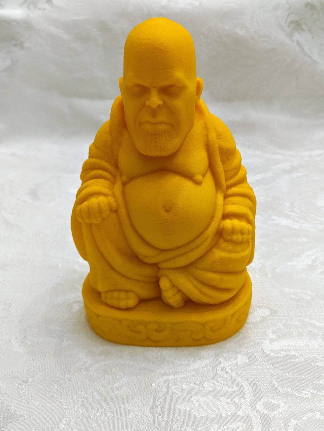 7in 3D Printed Thanos Buddha, Mad Titan Buddha, Thanos Figurine, Zen ...