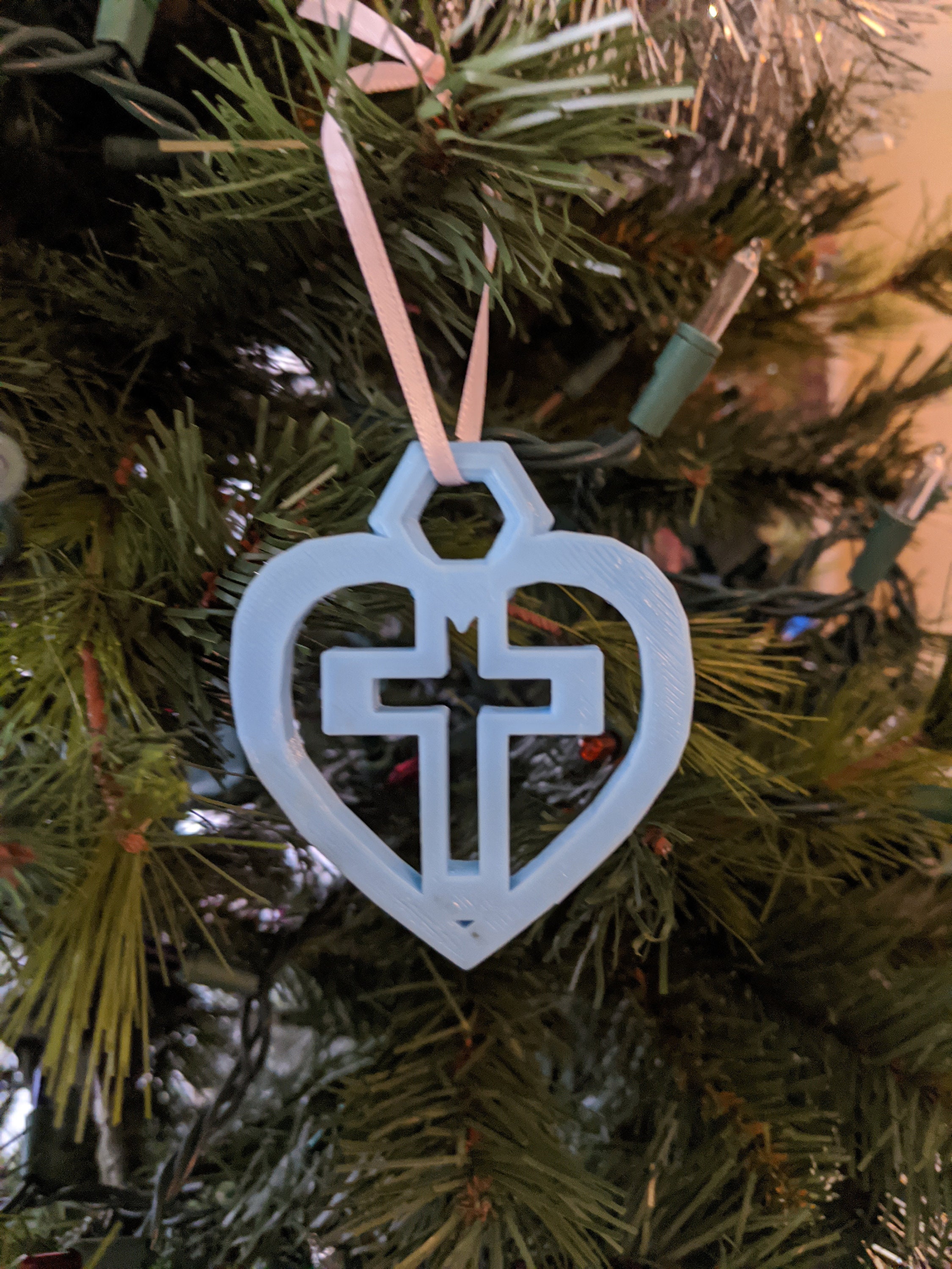 Cross Ornament, Jesus Christ Ornament, Religious Gift, Religious ...