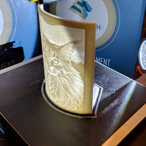 3D Printed Pet Photo LED Night Light, Personalized Pet Sympathy Gift ...