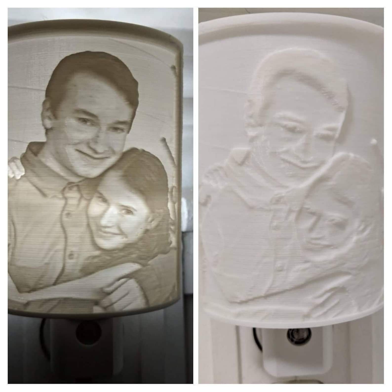 3D Printed Custom Photo Night Light Personalized Photo Night - Etsy