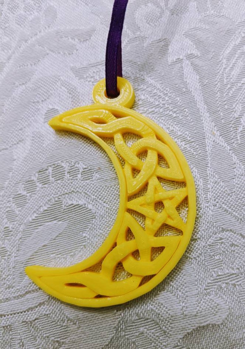 3D Printed Crescent Moon Keychain/ornament 3D Printed to Your - Etsy