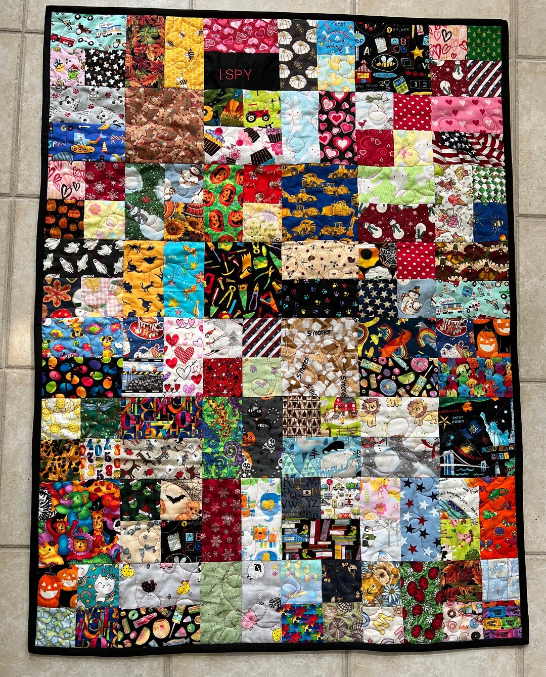 I SPY QUILT 37 X48 - Etsy