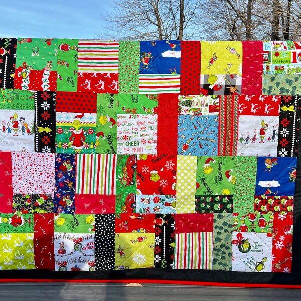 Grinch Quilt Kit - Etsy