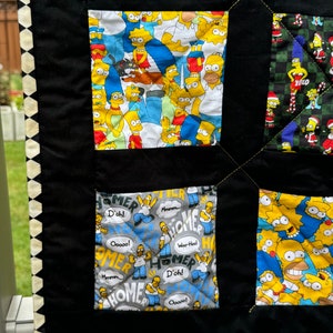 D'oh the Showcase Simpson Quilt - Etsy