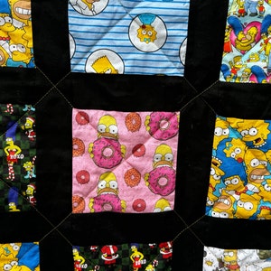 D'oh the Showcase Simpson Quilt - Etsy
