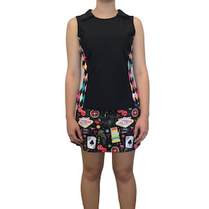 Vegas and Neon Diamond Athletic Golf Outfit- Athletic Collared Shirt ...