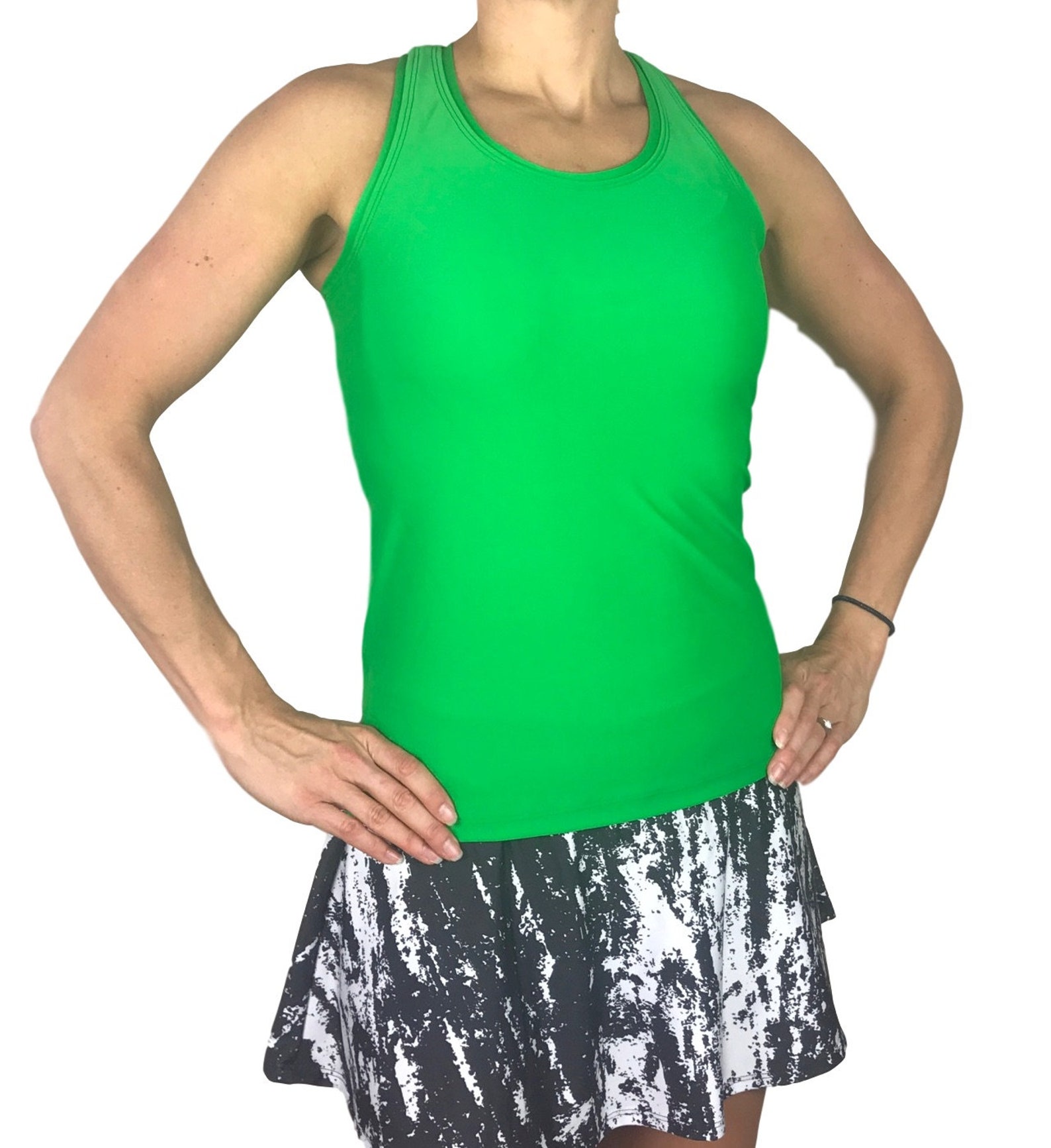 Kelly Green Racerback Athletic Tank, Golf Shirt, Tennis Shirt, Running ...