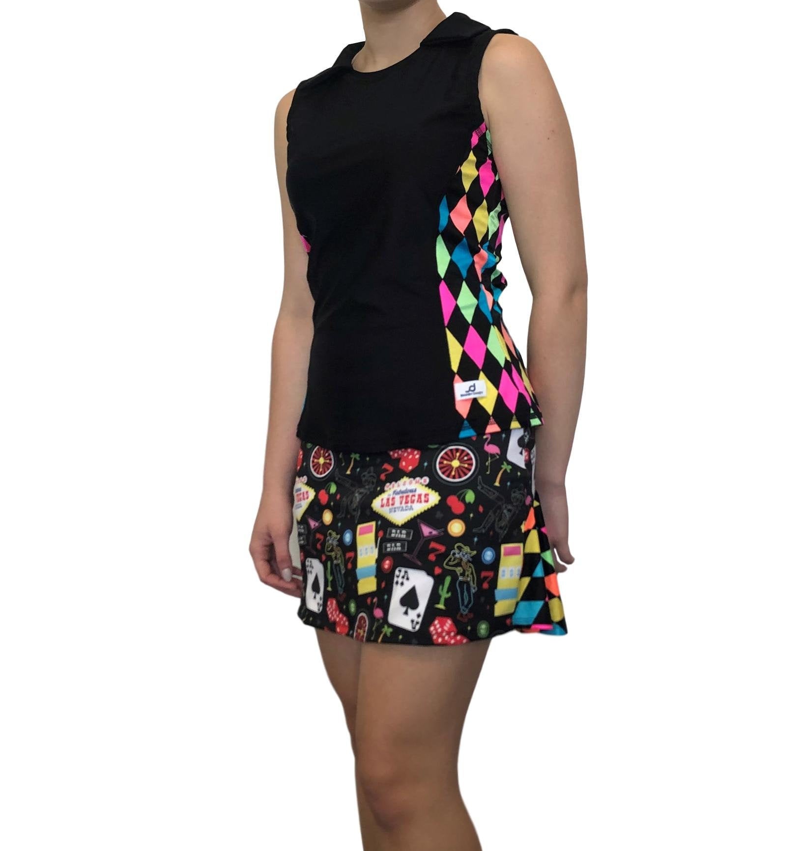 Vegas and Neon Diamond Athletic Golf Outfit Athletic Collared - Etsy