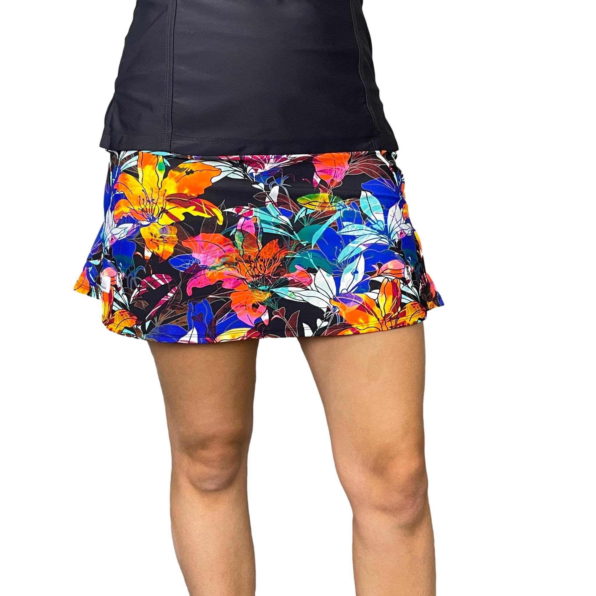 Hawaiian Floral Flutter Golf Skort W/pockets Flower Hawaii - Etsy