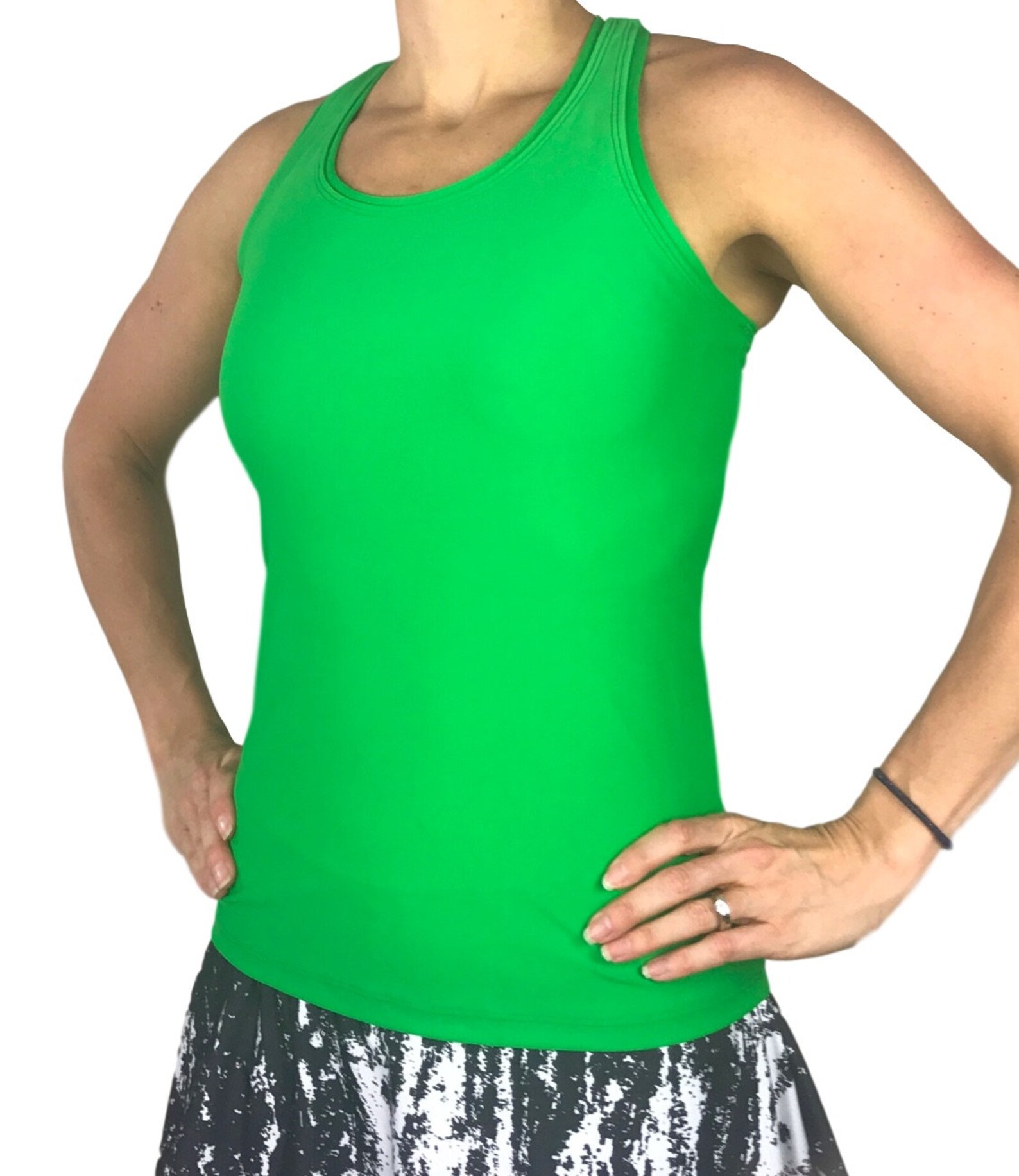 Kelly Green Racerback Athletic Tank Golf Shirt Tennis Shirt | Etsy