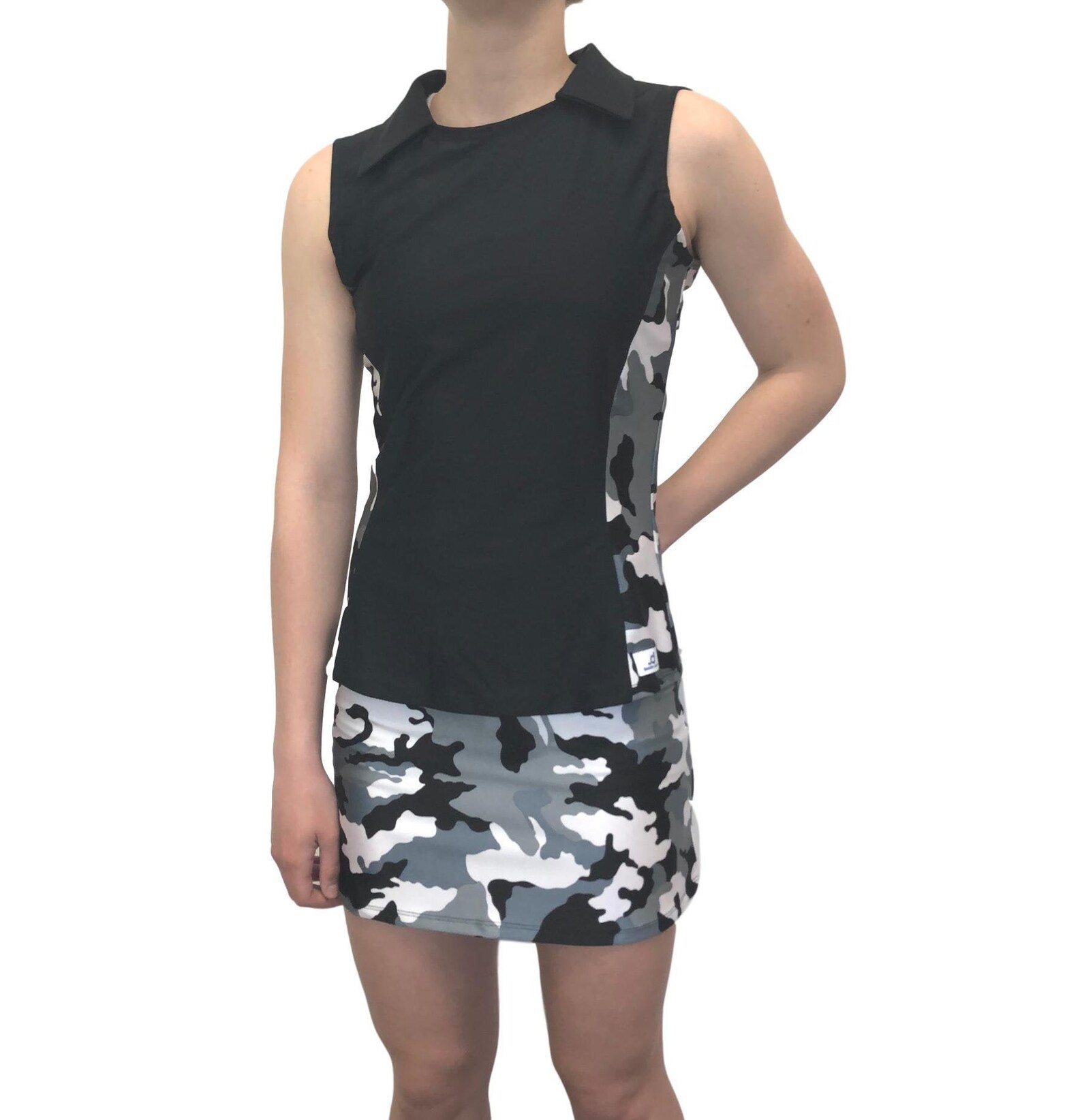 Black and White Camo Athletic Golf Outfit Athletic Collared - Etsy