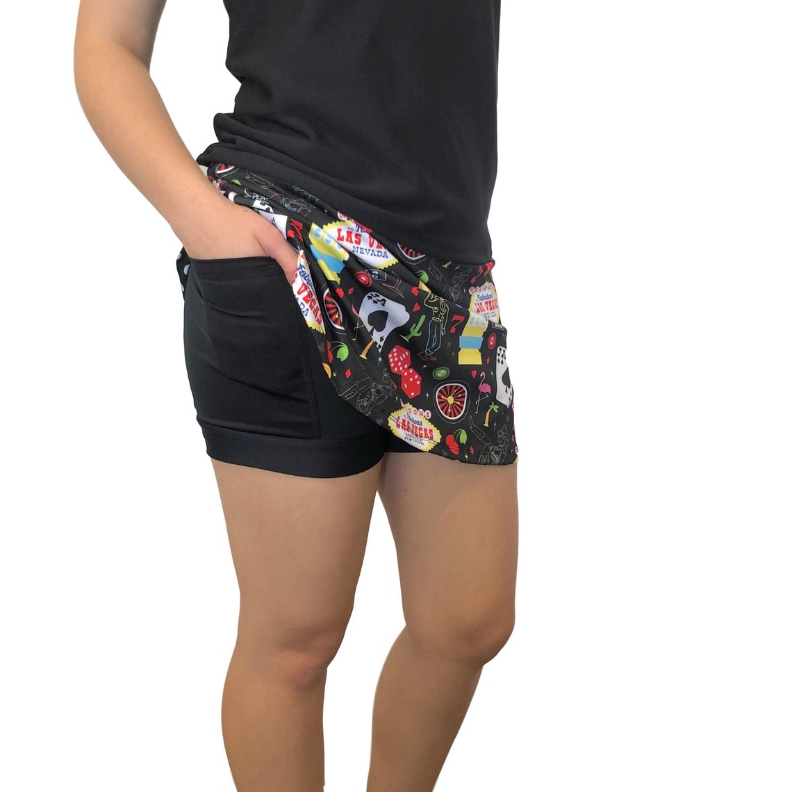 Vegas and Neon Diamond Athletic Golf Outfit- Athletic Collared Shirt ...