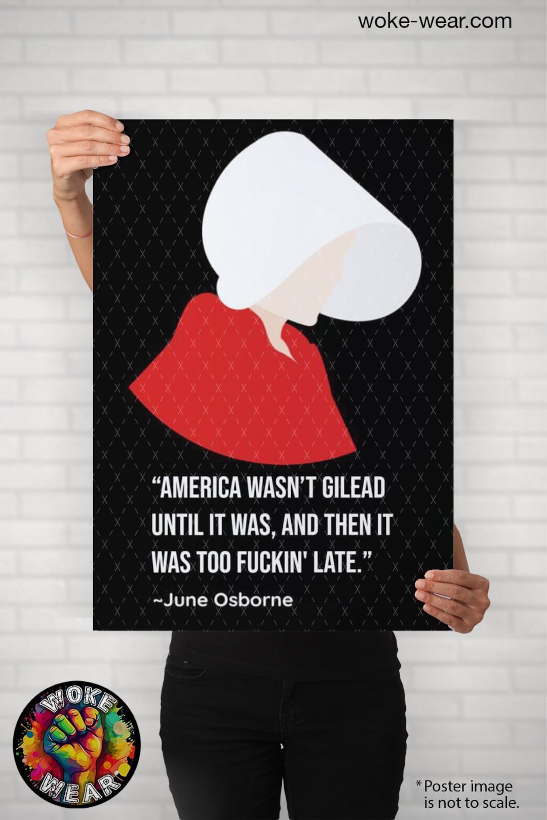 Protest Poster, the Handmaids Tale Themed Poster, June Osborne, Gilead ...