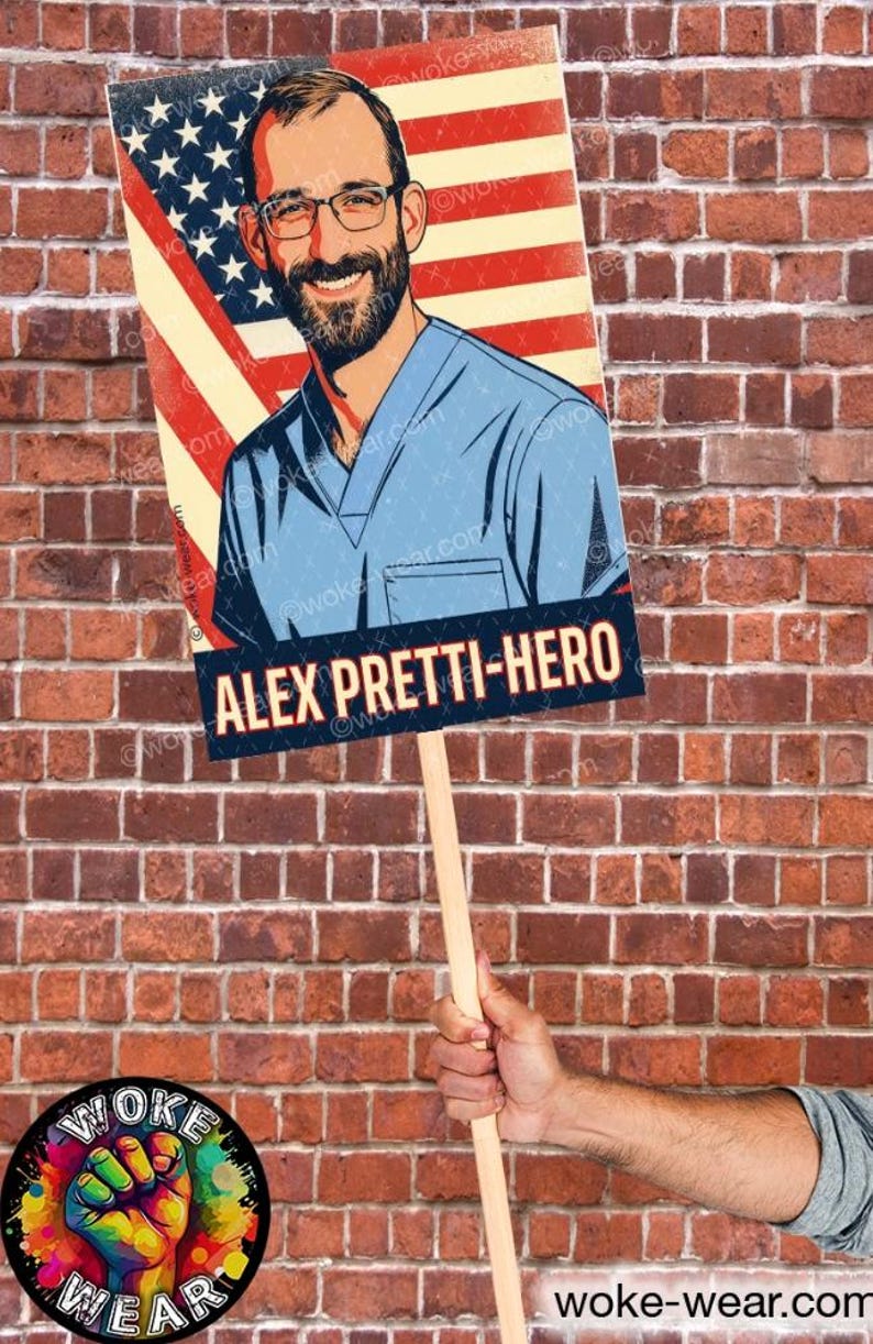 Fundraiser Physical Poster to Remember Alex Pretti, Save Democracy ...