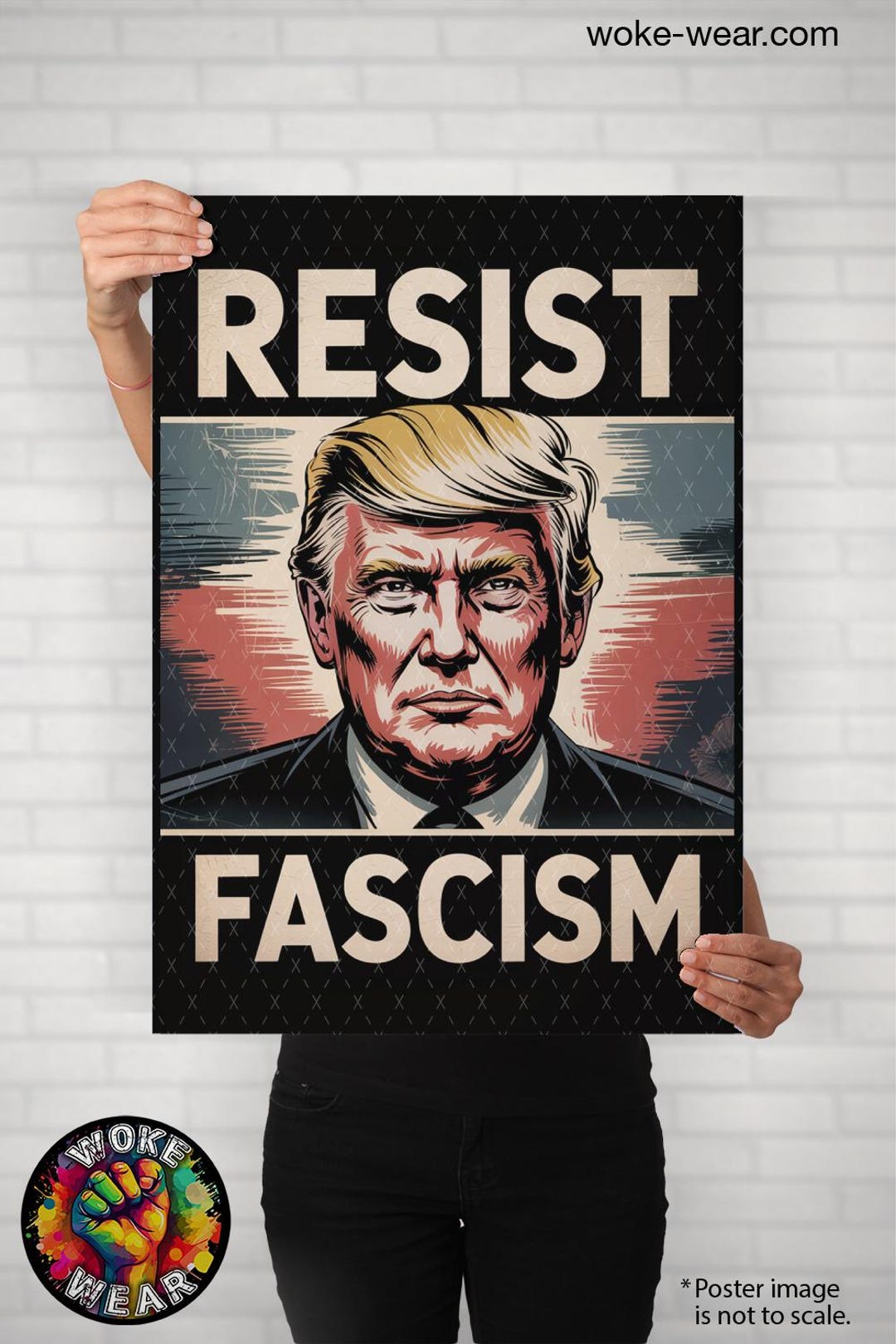 Protest Poster, Resist Fascims, Fight the Trump Regime, 50501 Protests ...