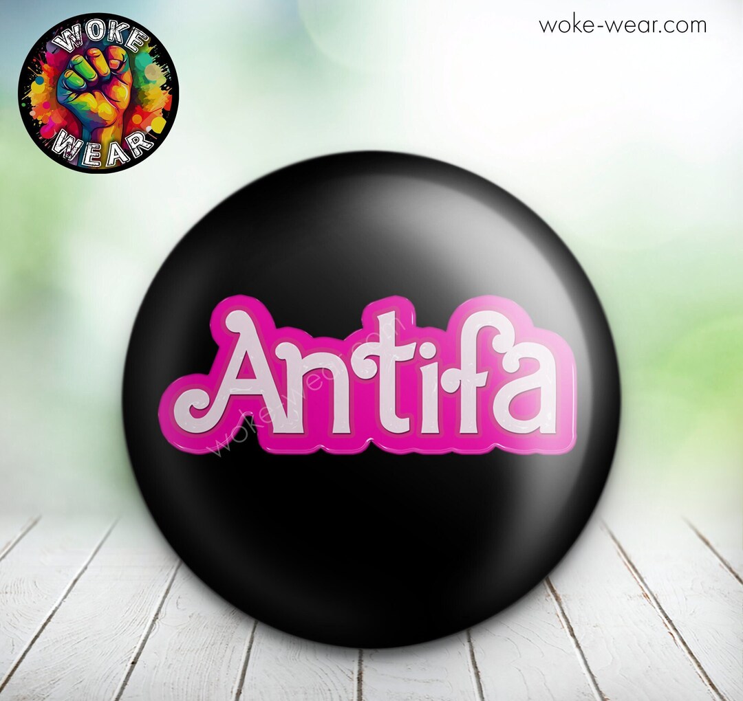 Anti Fascist Button Pin, Barbi Style, Retro, Antifa Pin, Equality, Anti ...