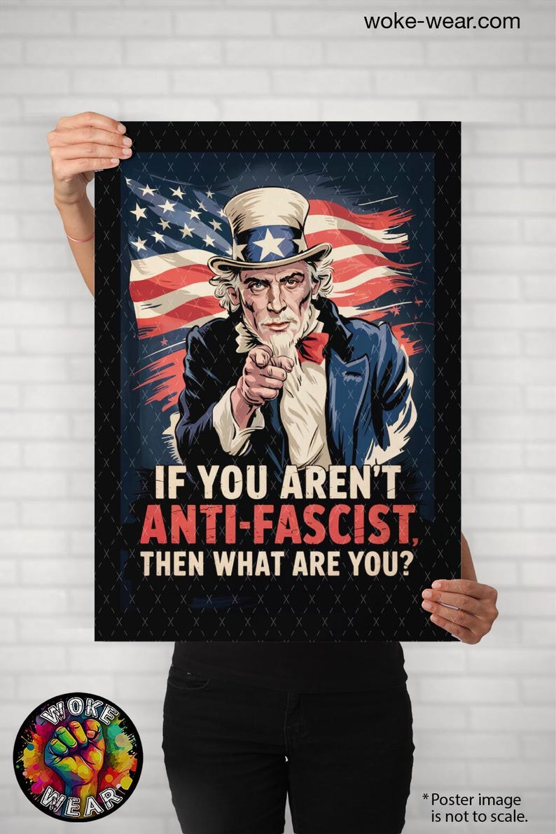 Anti Fascist Poster, Save Democracy Protest, Anti Trump Regime, 50501 ...