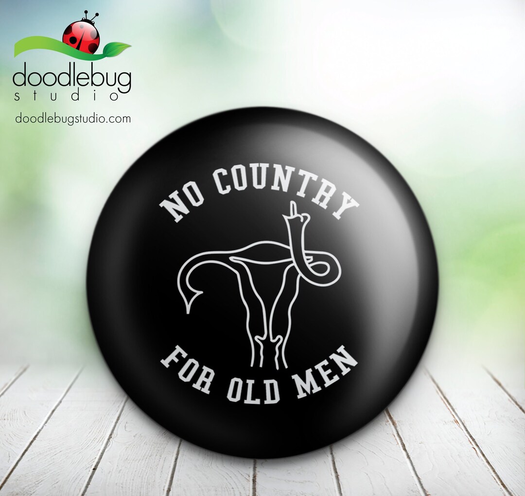 No Country for Old Men Black Background - Button Pin - Etsy