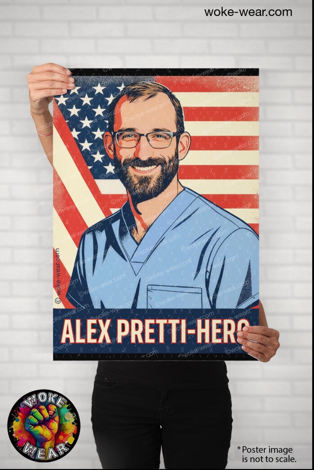 Fundraiser Physical Poster to Remember Alex Pretti, Save Democracy ...