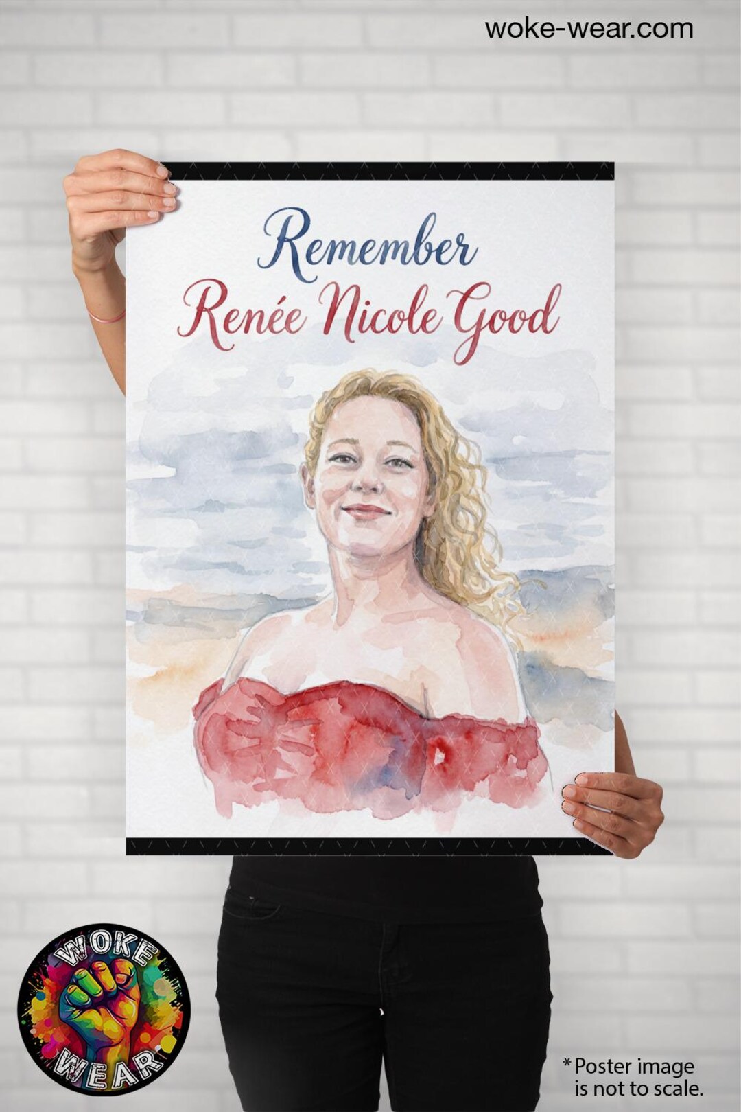 Remember Renee Nicole Good Fundraiser Poster, Be Good, Fight ICE, Human ...