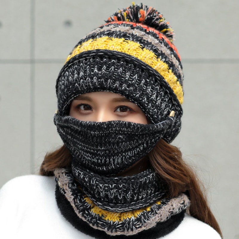 Winter Hats With Face Cover - Etsy