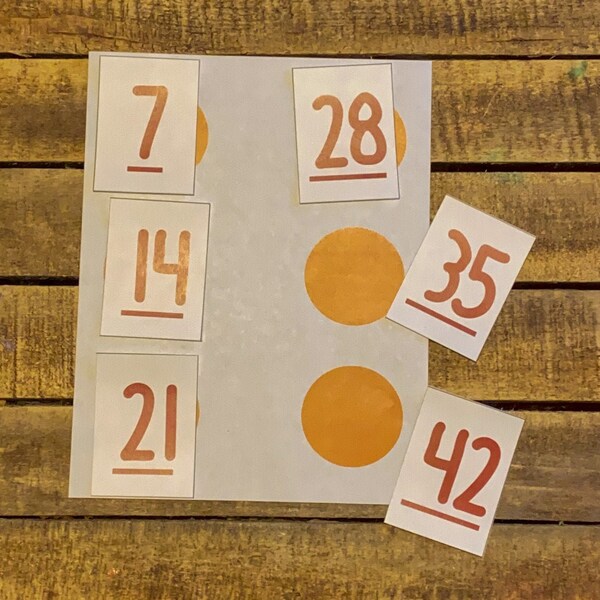 Skip Counting Cards - Etsy