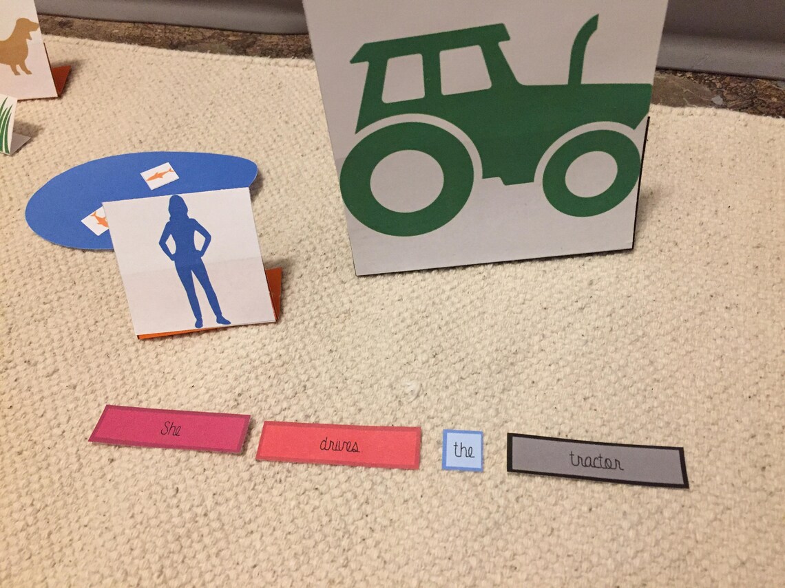 Printable Montessori Grammar Farm - Etsy