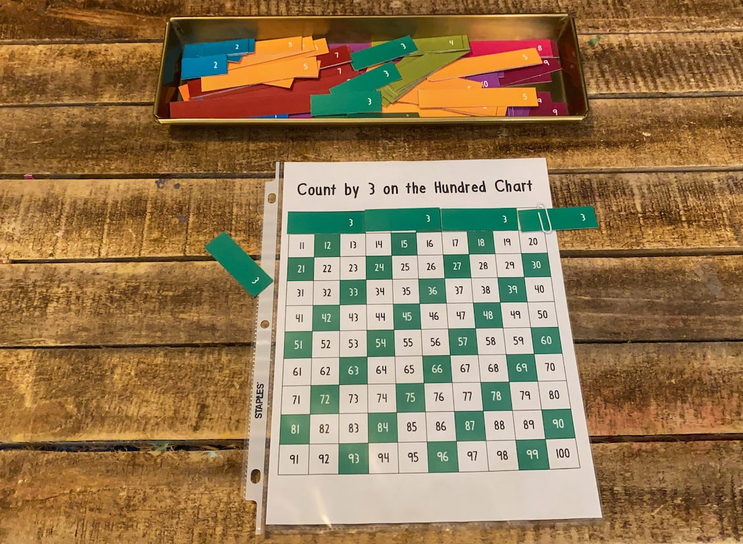 Skip Counting Hundred Charts - Etsy