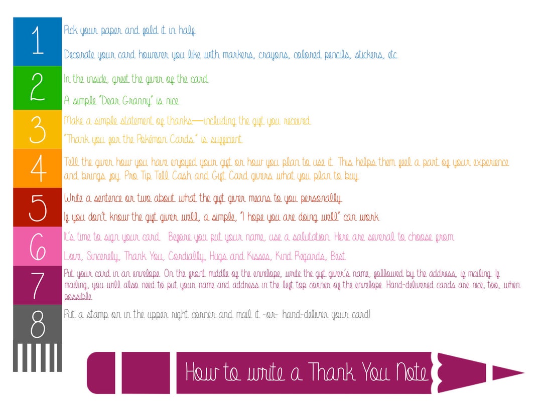 Thank You Note Guide - Etsy