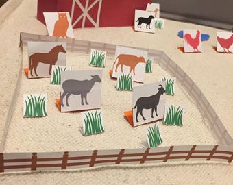 Printable Montessori Grammar Farm With Labels in Print - Etsy