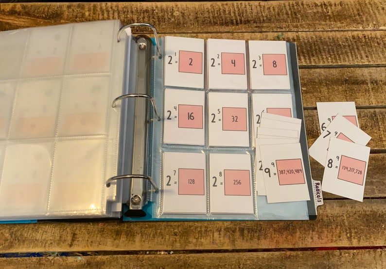 Unit Exponent Flash Cards - Etsy