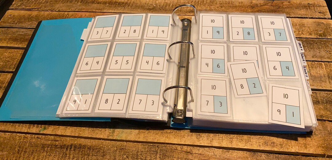 Number Bonds Flash Cards - Etsy