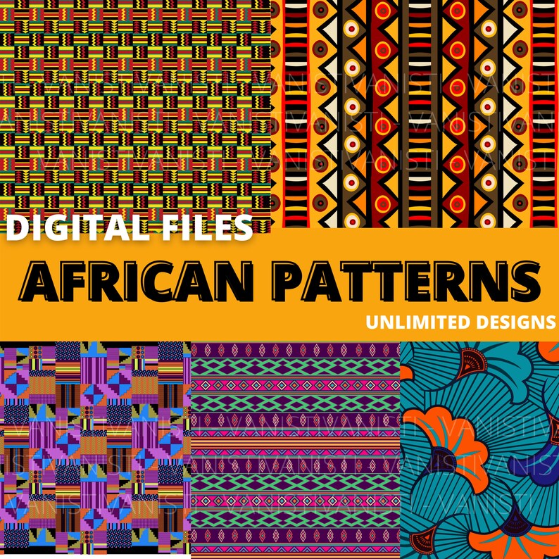 African Cloth Patterns | Digital Seamless African Print | Instant ...