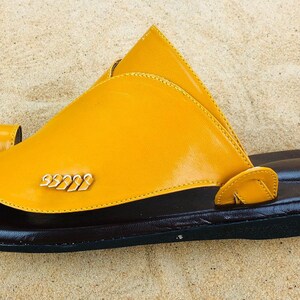 Men's Mustard Yellow vegan leather sandals SandCruisers | Etsy