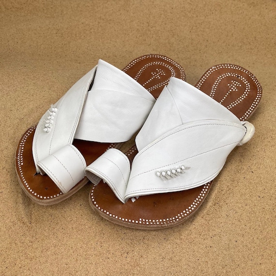 Mens White Leather Sandals Sandcruisers Handmade Sandals - Etsy