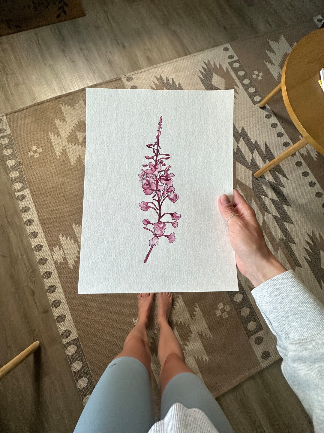 Watercolor Fireweed Print - Etsy