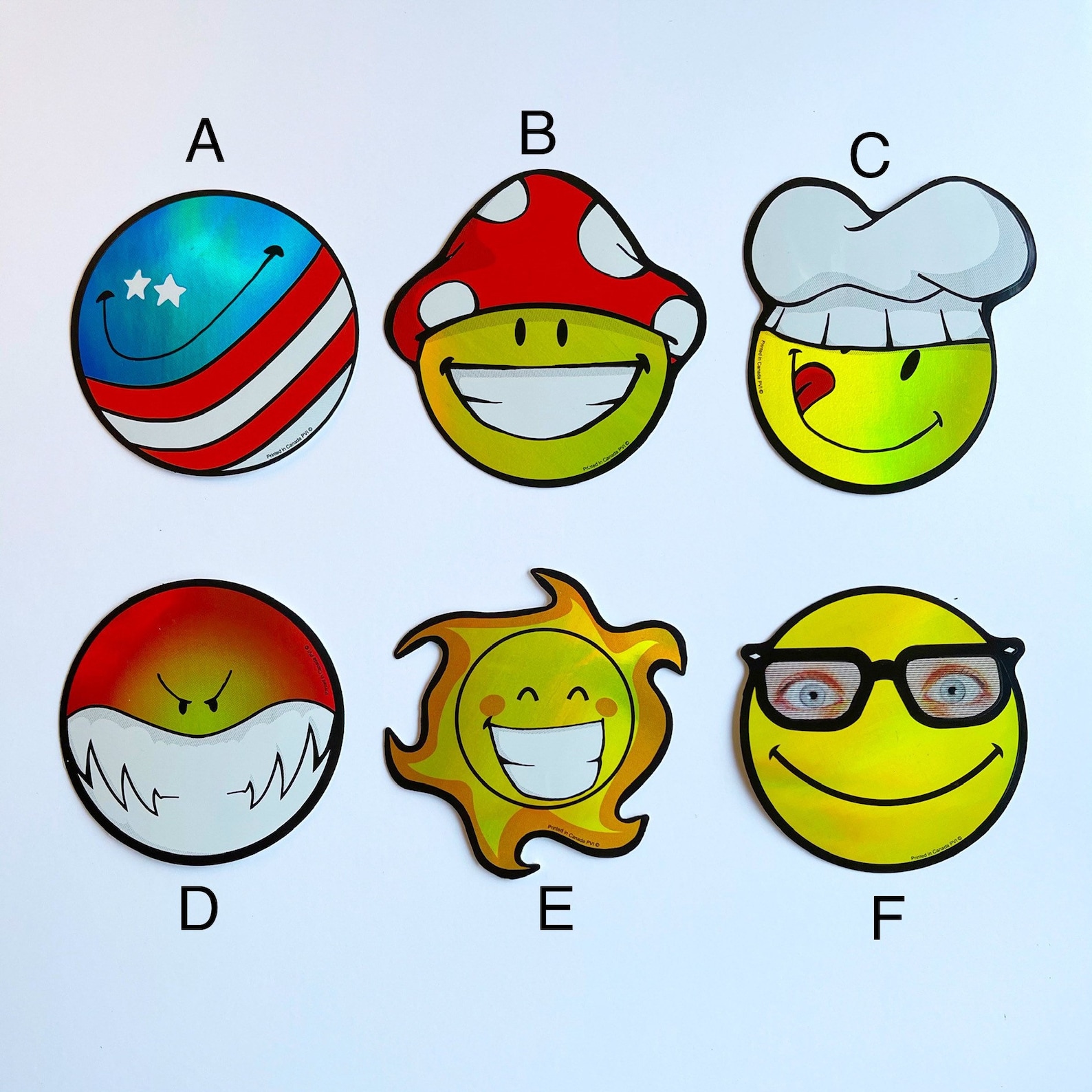 Vintage Smiley Face Vending Machine Stickers From Early 2000s - Etsy