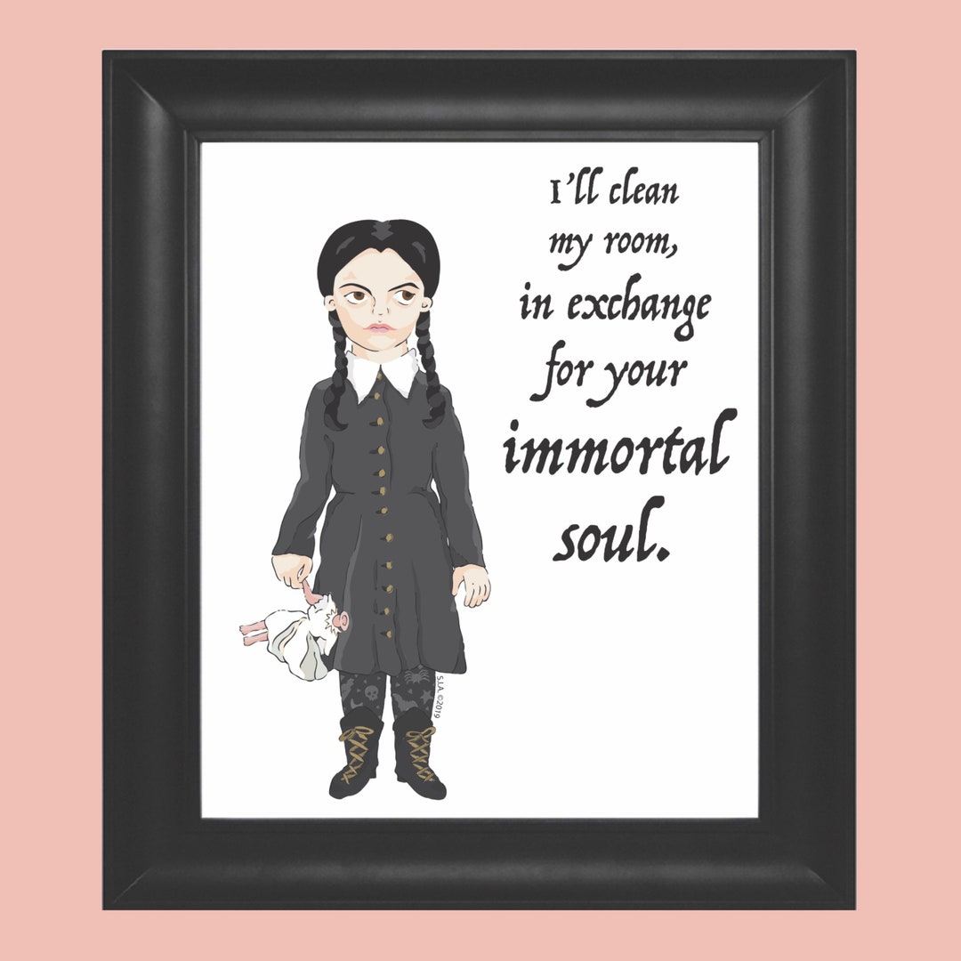 Wednesday Addams Printable Poster - Etsy