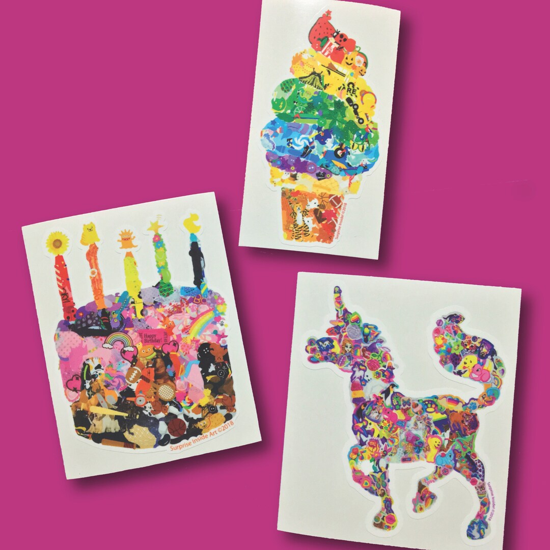 Vintage Sticker Collage JUMBO Stickers - Etsy