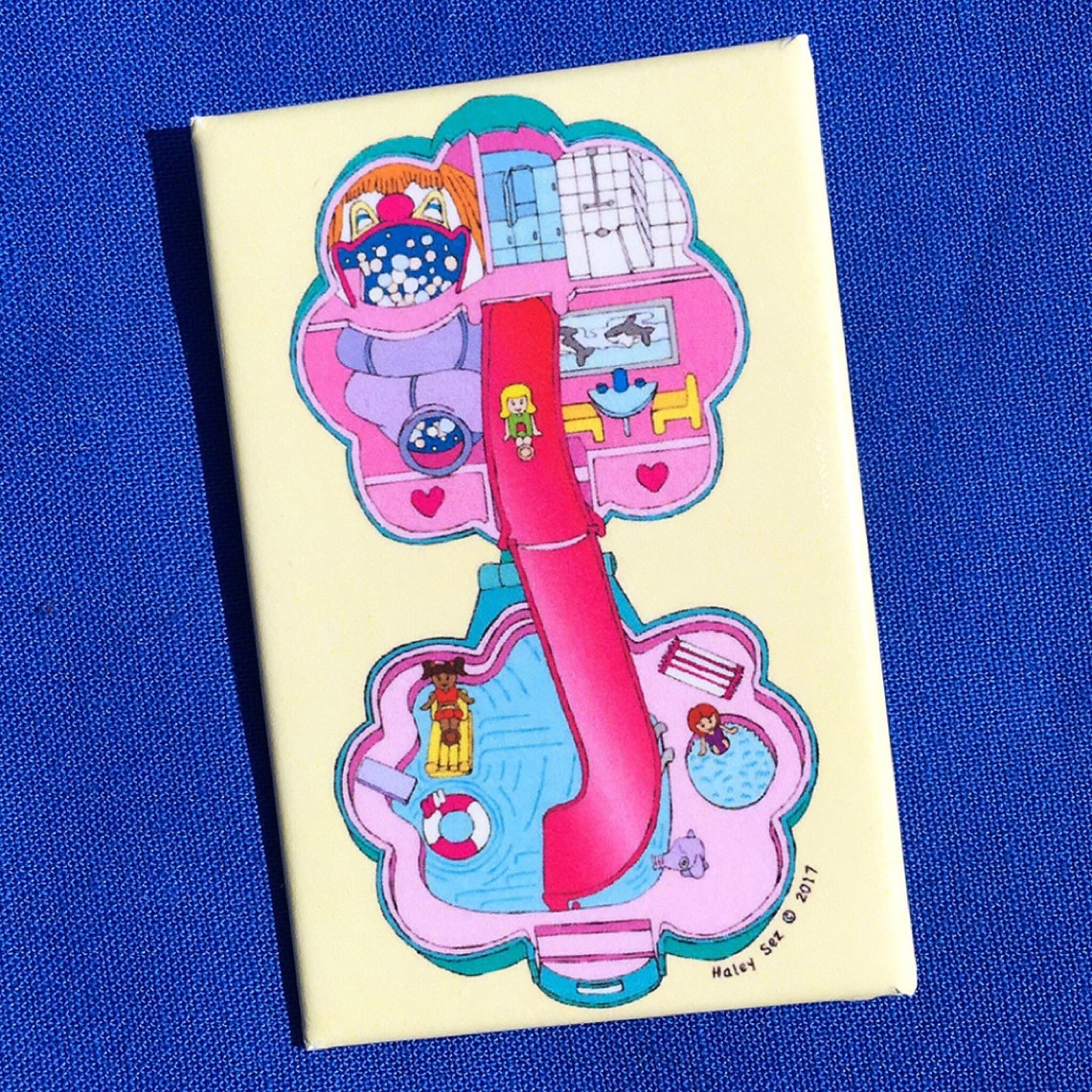 Polly Pocket Pool Party Pin Button | Etsy