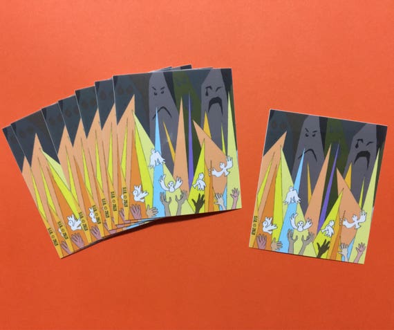 Lay Down Illustration Sticker | Etsy