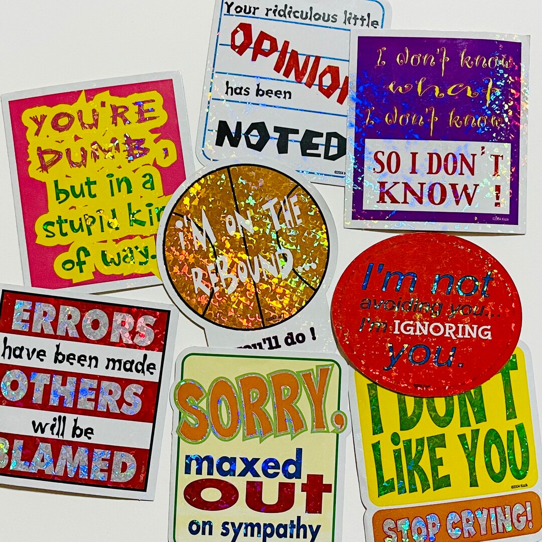 Vintage Funliners Vending Machine Stickers From Early 2000s - Etsy